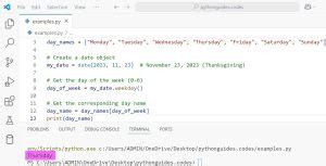 How To Get The Day Of The Week From A Date In Python