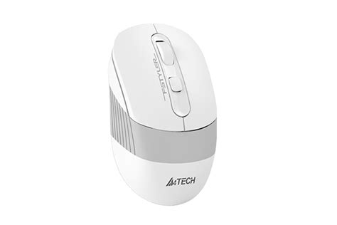 A4tech Fb10c Fstyler Rechargeable Wireless Mouse Grayish White Dual Mode Bluetooth And 2 4g