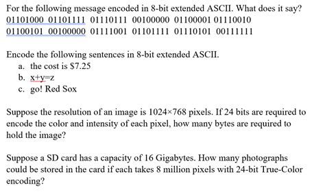 Solved For The Following Message Encoded In Bit Extended Chegg