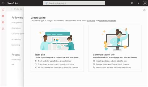 Sharepoint Online How To Choose Between Team Site And Communication Site