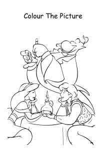 Aladdin Princess Jasmine And Genie Coloring Pages Worksheet For