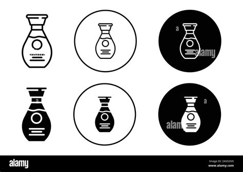 soy sauce icon vector logo set collection for web app ui stock vector