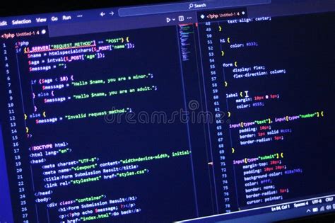 Computer Code Programming Language Coding Close High Resolution Photo