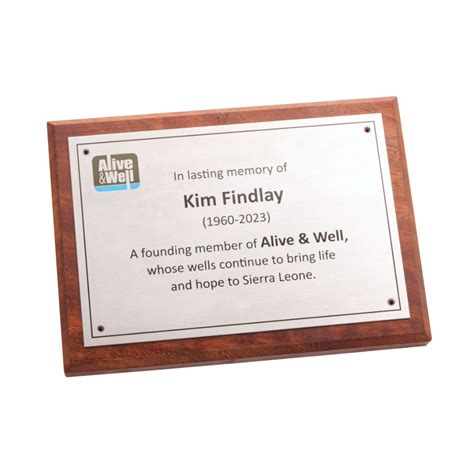 Stainless Steel Memorial Wall Plaque Earth Anchors Ltd