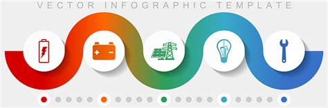 전원 및 에너지 인포 그래픽 벡터 템플릿 아이콘 세트 배터리 태양 광 발전 전구 및 웹 디자인 및 모바일 응용 프로그램을위한 도구와 같은 기타 아이콘 워크숍에 대한 스톡