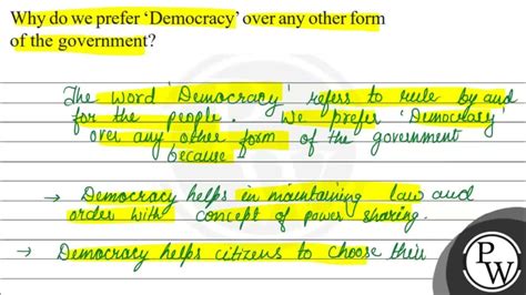 Why Do We Prefer Democracy Over Any Other Form Of The Government Youtube