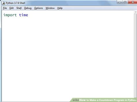 How To Make A Countdown Program In Python Wikihow