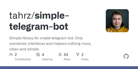 github tahrz simple telegram bot simple library for create telegram