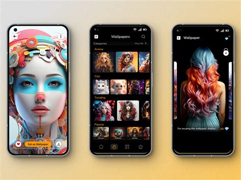 Wallpaper App Ui Designs Themes Templates And Downloadable Graphic Elements On Dribbble