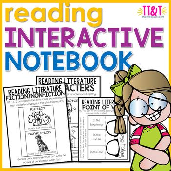 Reading Interactive Notebook CCSS Aligned St Nd Rd Grade TPT