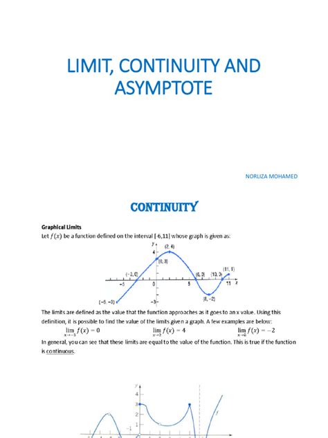 limit and continuity pdf asymptote mathematical relations