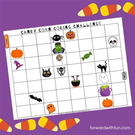 Coding In Kindergarten Candy Corn Stem Challenge Free Forward With Fun