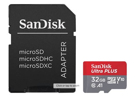 Sandisk 32gb Ultra Uhs I Microsdhc Memory Card With Sd Adapter