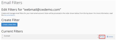 How To Edit A User Level Email Filter In CPanel Eukhost