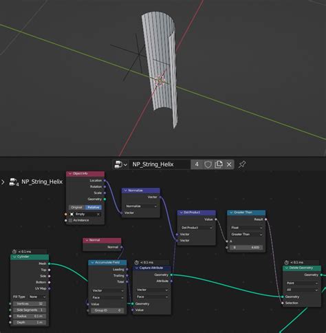 Gn Mesh Normals Facing Away From Curve Basics And Interface Blender Artists Community