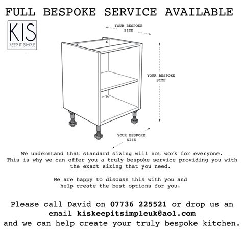 Solid Wood Kitchen Base Carcass Units Bespoke Sizes Available 400mm