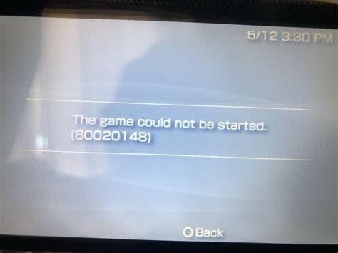 I Get This Error When I Try To Start Gt Psp Whats Wrong R Psp