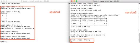 MySQL 写锁 lock tables tableName write 博客园
