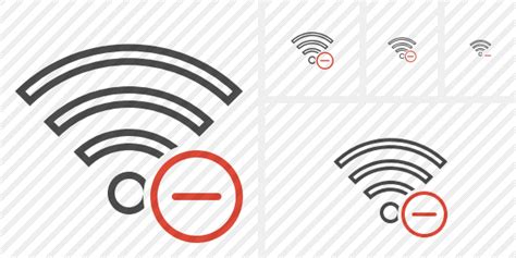 Wi Fi Remove Icon Outline Color Professional Stock Icon And Free Sets Awicons Com