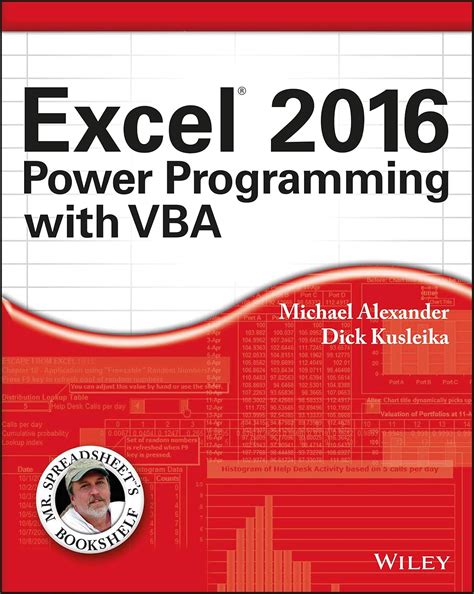 Excel 2016 Power Programming With Vba Mr Spreadsheets Bookshelf Alexander Michael