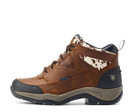 Ariat Terrain Cow Print Waterproof Boots Womens Boots