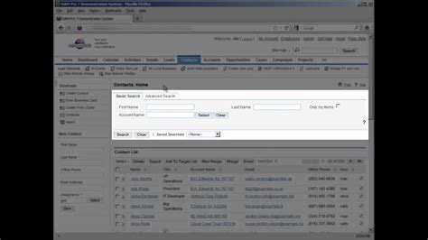 SugarCRM Introductory Tutorial One YouTube