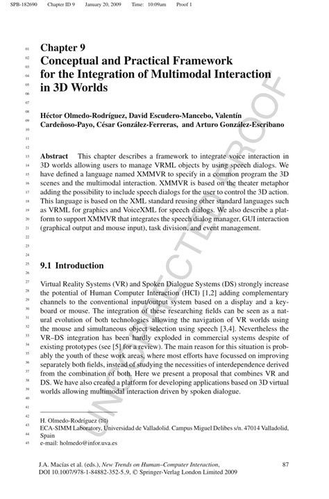 Pdf Conceptual And Practical Framework For The Integration Of Multimodal Interaction In 3d Worlds