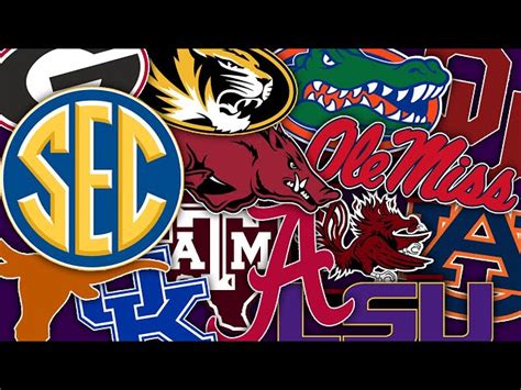 College Football Sec Team Logos
