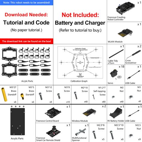 freenove hexapod robot kit compatible with arduino ide