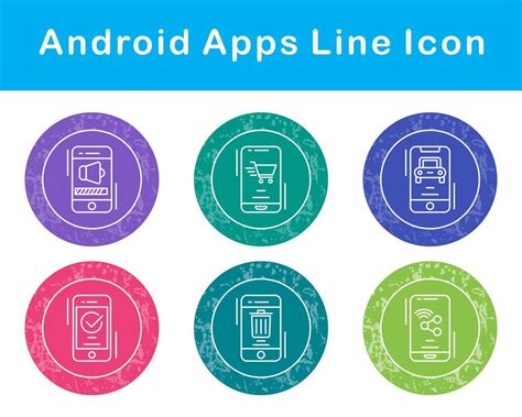 Android Apps Vector Icon Set 21394696 Vector Art At Vecteezy