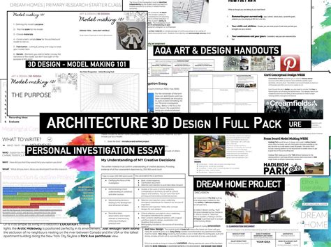 Architecture 3d Design Aqa Full Teaching Pack Teaching Resources