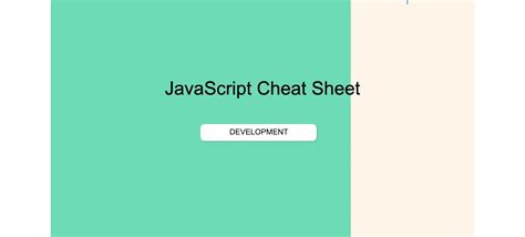 Javascript Cheat Sheet Coursera