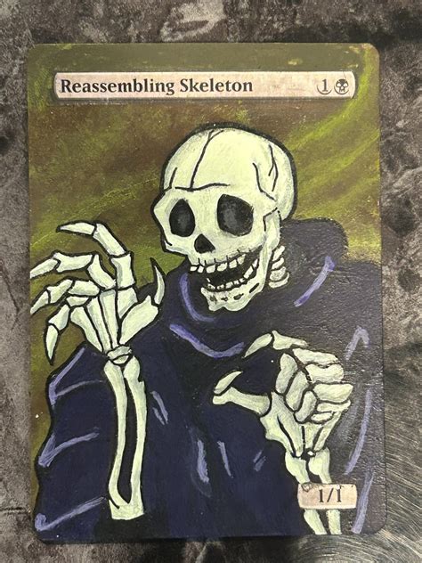 Reassembling Skeleton Ygo Skull Servant Acrylic Paint Markers R