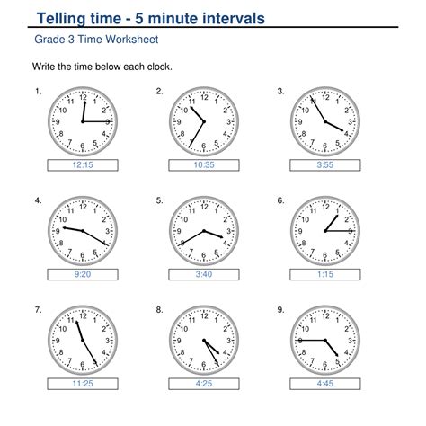 Analog To Digital Time Transformers Worksheets For Grade 3 Made By