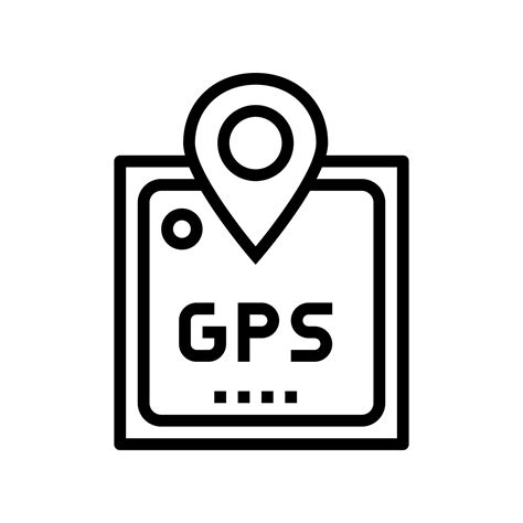 Gps Device Line Icon Vector Illustration Vector Art At Vecteezy