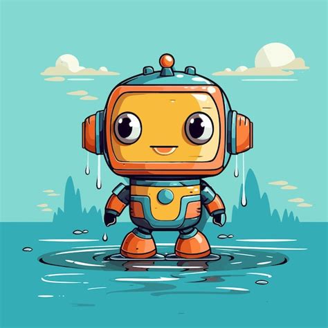 Premium Vector Water Robot