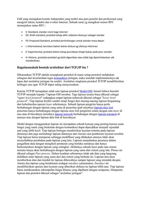 Internet Protocol Suite Atau Tcp Pdf
