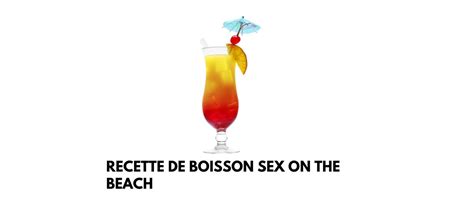 Recette De Boisson Sex On The Beach Univers Des Verres
