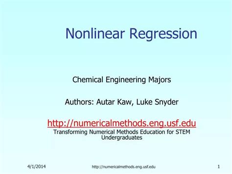 PPT Nonlinear Regression PowerPoint Presentation Free Download ID