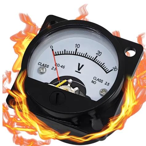 Responsive Pointer Panel Meter With Clear Scale For Accurate Voltage Indication 21 45 Picclick Au