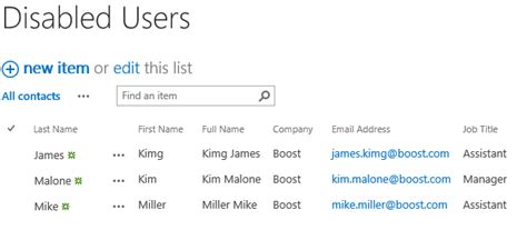 How To Export Disabled Users From Active Directory To A Sharepoint List