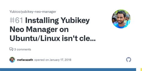 Installing Yubikey Neo Manager On Ubuntulinux Isnt Clear In The