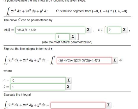solved evaluate the line integral