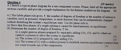Solved Question Marks Sketch A Typical Phase Chegg