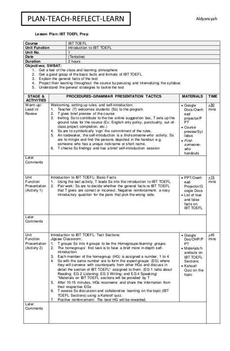 Danielson Framework Lesson Plan Template Middle School Lesson Plan Template Unique Sample Middle
