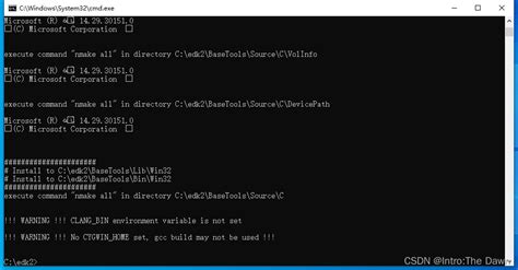 Edk Ii环境搭建（windows系统）edk环境配置 Csdn博客