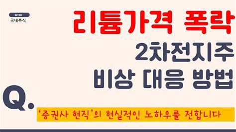 셀트리온 대응 에코프로비엠 전망 Youtube