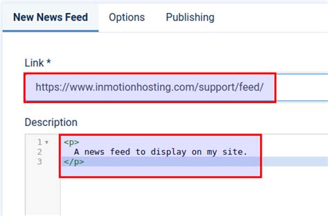 how to integrate rss feed into joomla 4 site