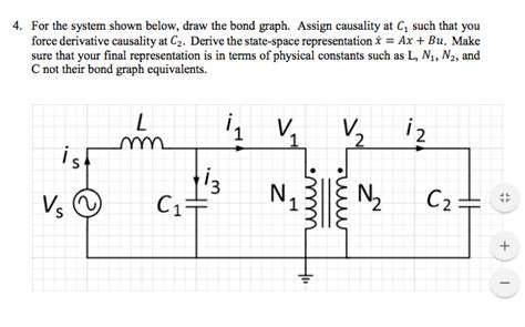 Solved For The System Shown Below Draw The Bond Graph
