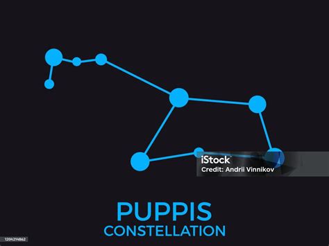 강아지 별자리입니다 밤 하늘에 별입니다 별과 은하의 클러스터 검은 색 배경에 파란색의 별자리입니다 벡터 일러스트레이션 0명에 대한 스톡 벡터 아트 및 기타 이미지 Istock
